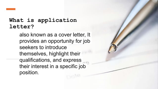 application-letter, What is it and how do we get to use it | PPT