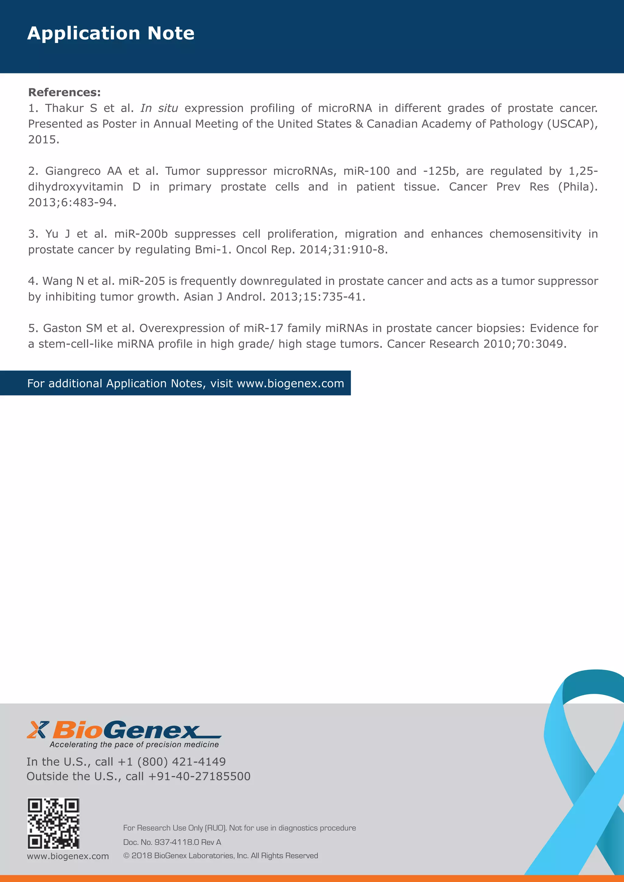 prostate cancer classification - BioGenex | PDF