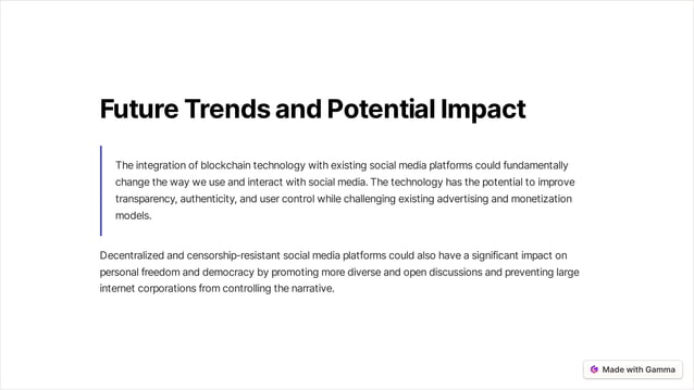 Application Of Blockchain In Social Media 1 1 Pdf