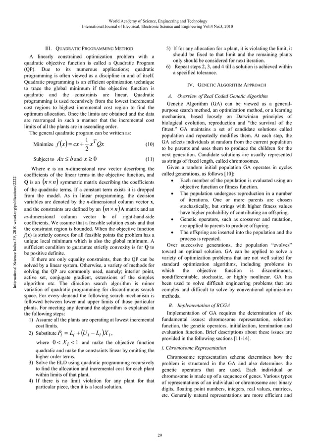 Application Of Computational Intelligence Techniques For Economic Load Dispatch Pdf
