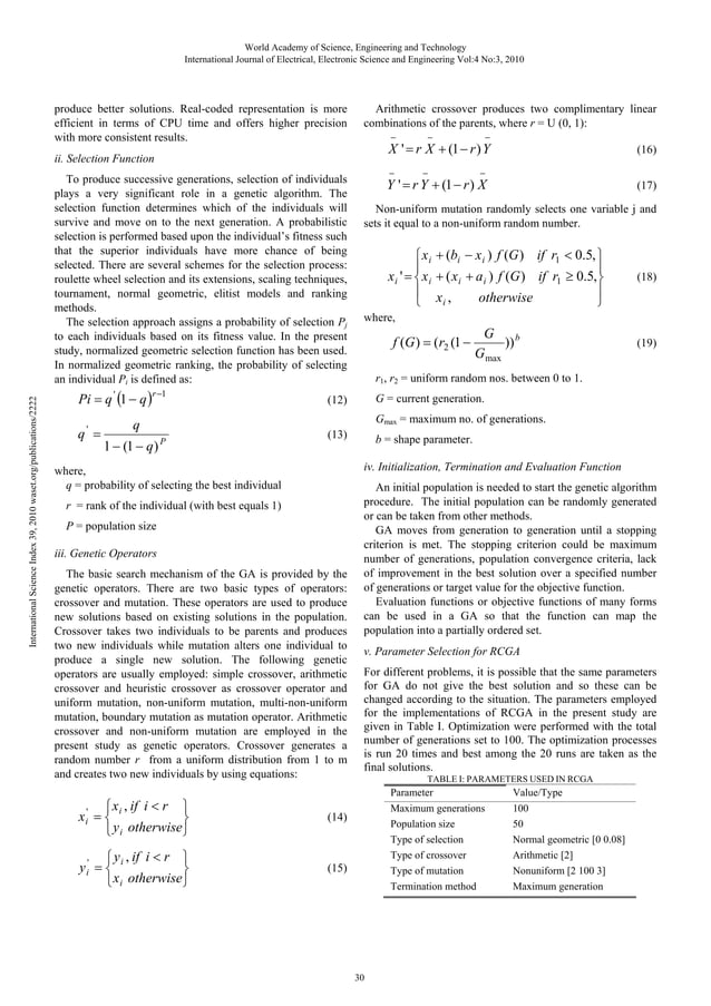 Application Of Computational Intelligence Techniques For Economic Load Dispatch Pdf