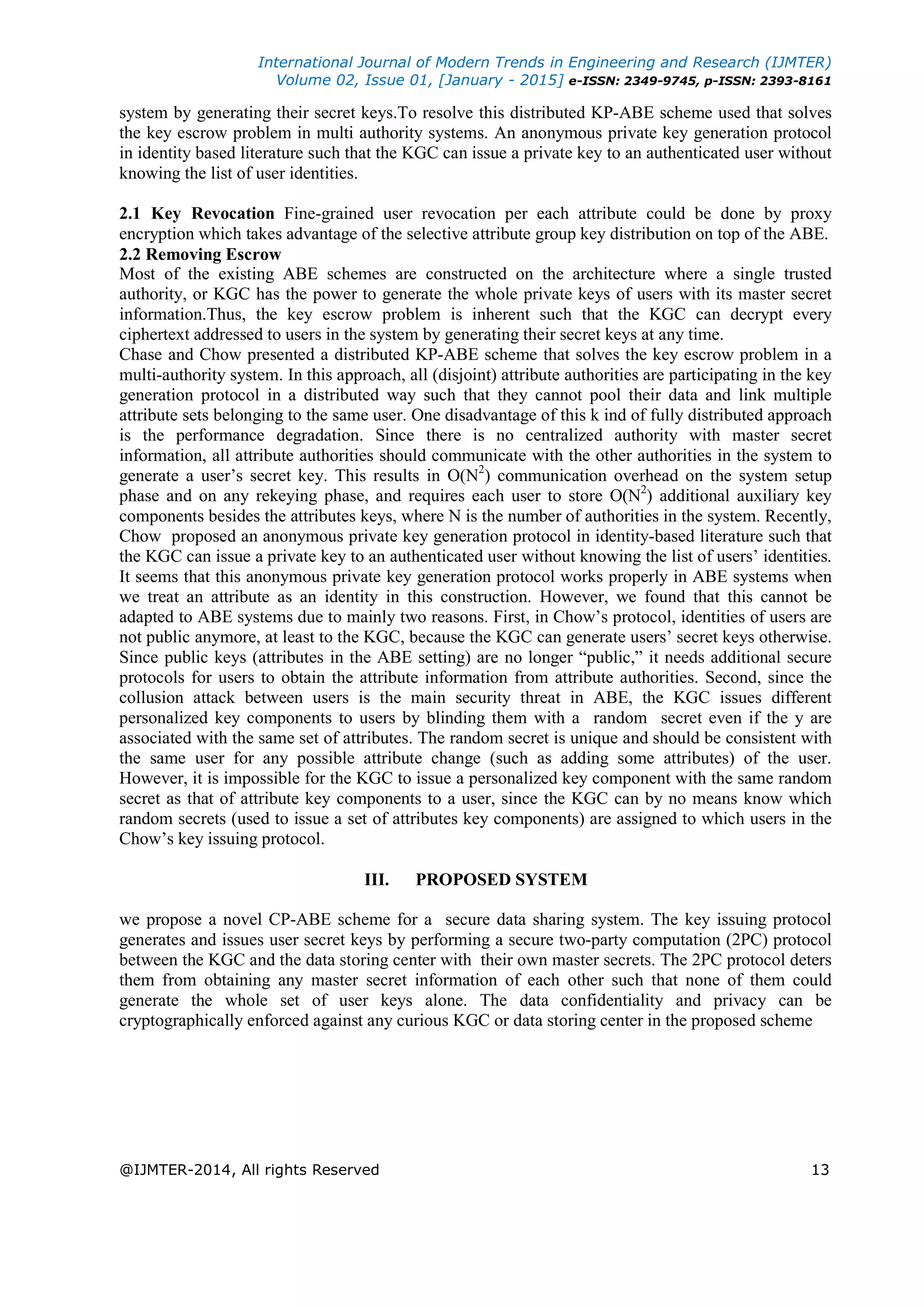 Application of CP-ABE Scheme in Data Sharing System for confidentiality ...