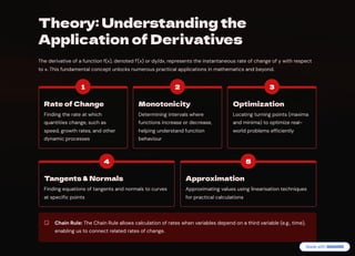 Application-of-Derivatives maths project for 12th | PDF