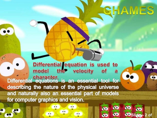 Application of-differential-equation-in-real-life | PPTX