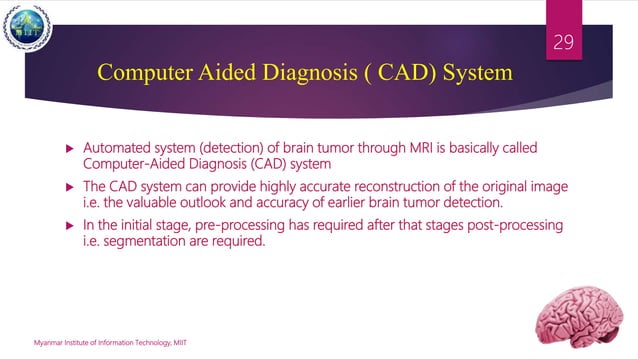Application Of Image Segmentation In Brain Tumor Detection Pptx Brain And Nervous System