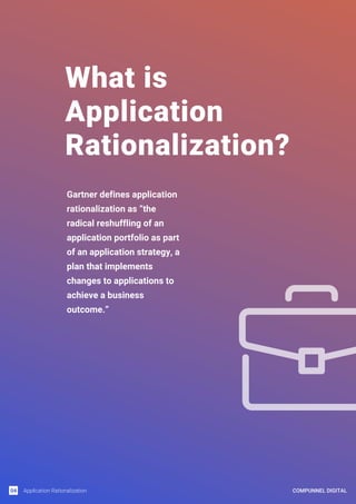 Application rationalization- Invest today to save tomorrow! | PDF