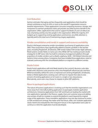 Application Retirement – Road Map for Legacy Applications | PDF