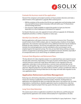 Application Retirement – Road Map for Legacy Applications | PDF