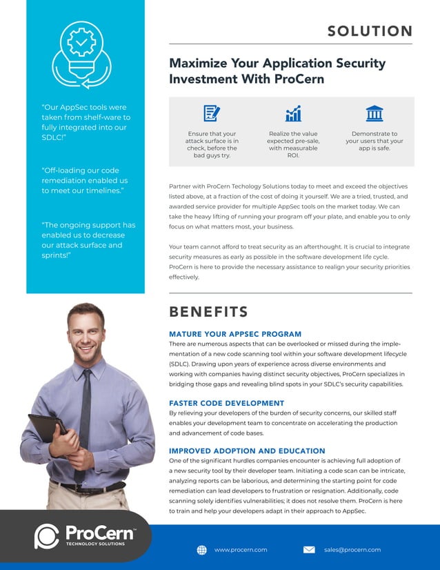 Application Security Services | ProCern Technology | PDF