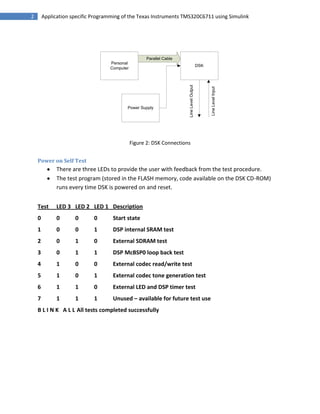 Application specific Programming of the Texas Instruments ... | DOCX
