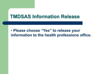 Application & Letters Information | PPT