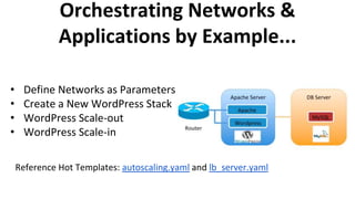 Application and Network Orchestration using Heat & Tosca | PPTX