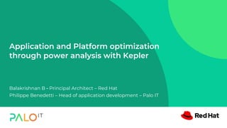 Apidays Singapore 2024 - Application and Platform Optimization through Power Analysis with ...
