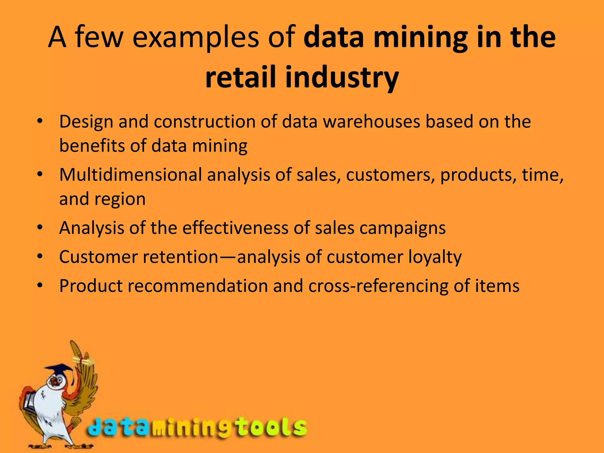 Data Mining: Application and trends in data mining | PPT