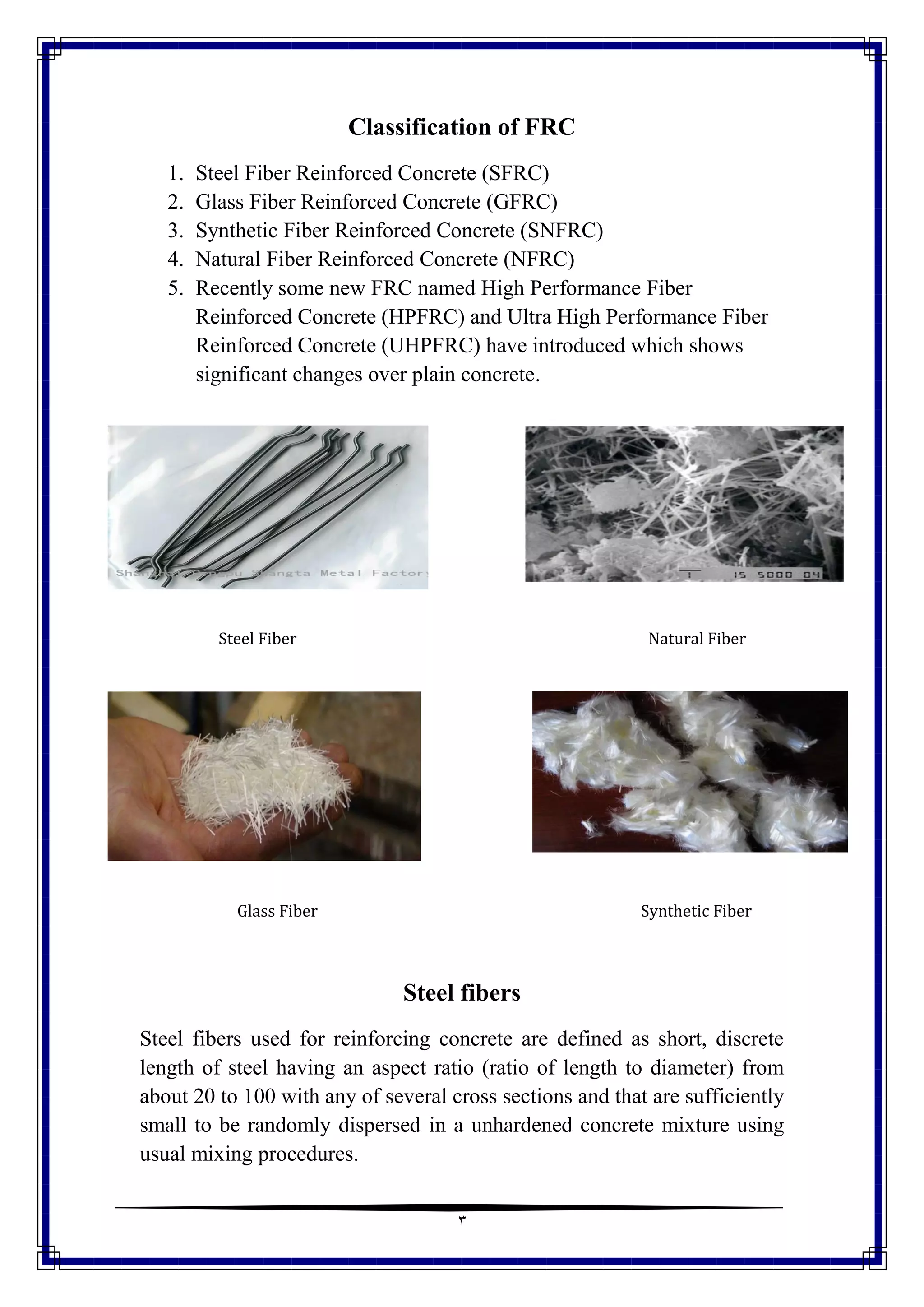 Application and use of fiber steel | PDF