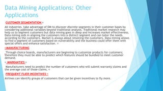 Application areas of data mining | PPTX