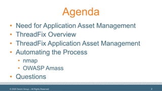 Application Asset Management with ThreadFix | PPT