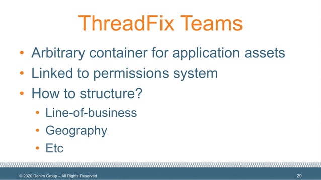Application Asset Management with ThreadFix | PPT