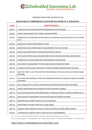 Final year ece,eee,mechanical project at Bangalore | PDF