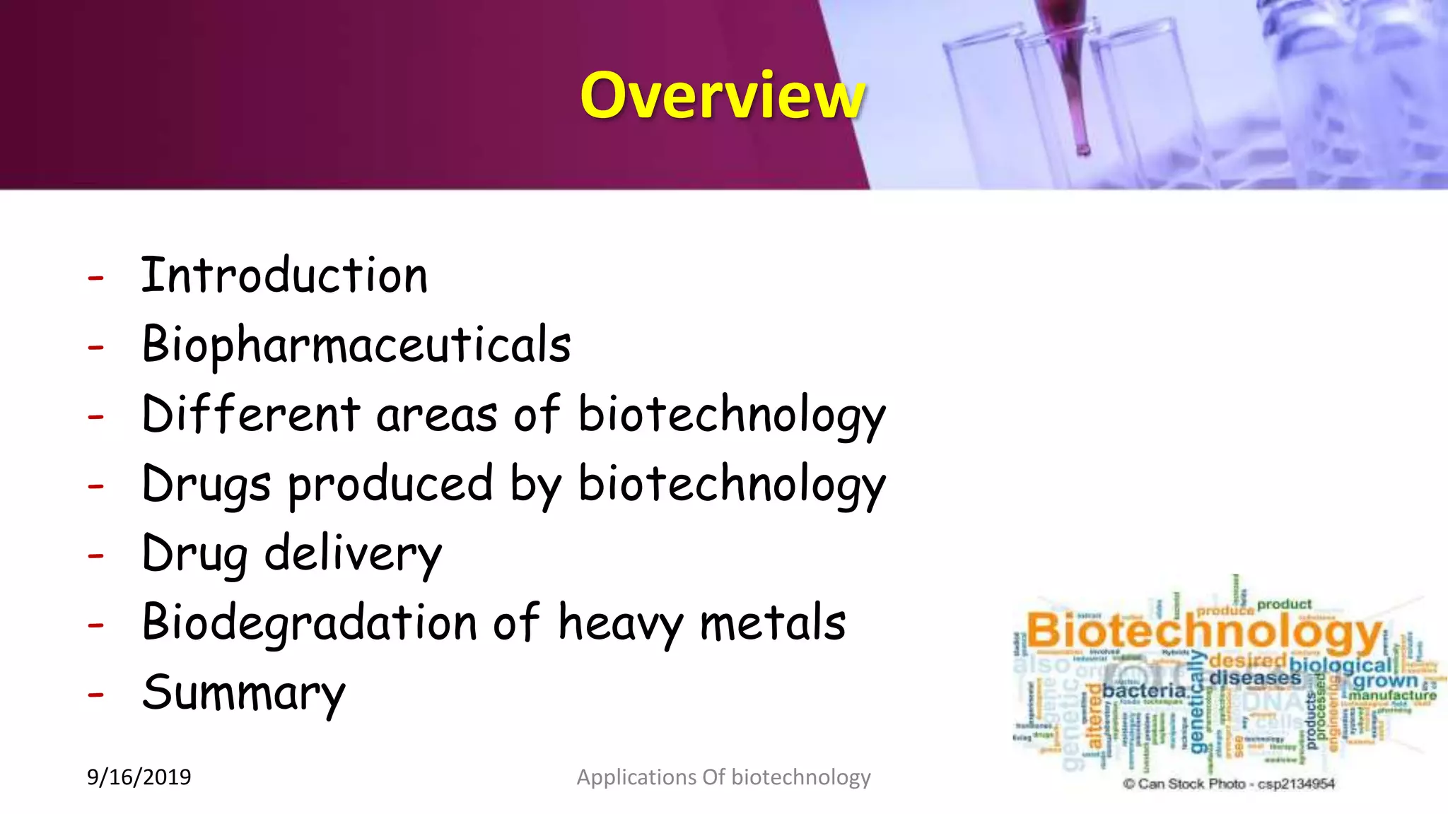 Applications Of Biotechnology In Pharmacology | PPTX