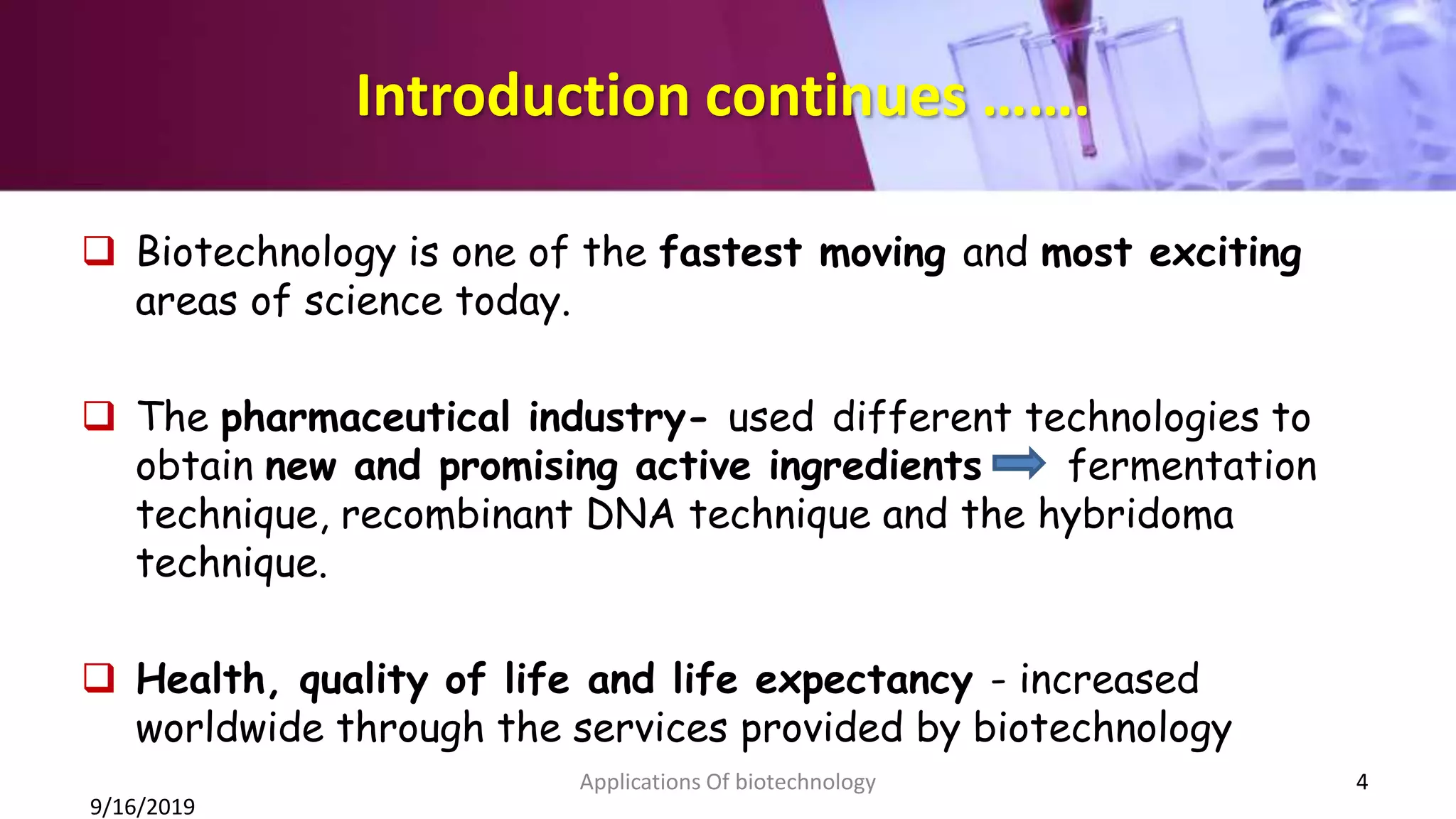 Applications Of Biotechnology In Pharmacology | PPTX