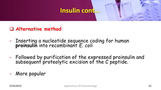 Applications Of Biotechnology In Pharmacology | PPTX