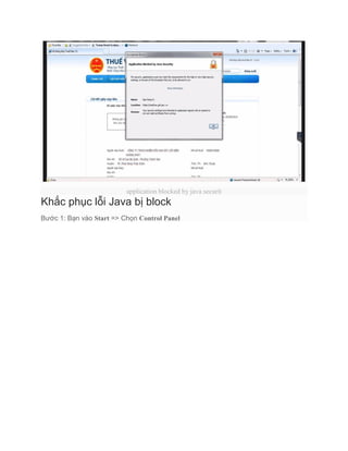 Cách khắc phục lỗi application blocked by security settings | PDF