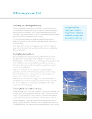 iDirect's solution for electric ulities | PDF | Internet of Things | Internet