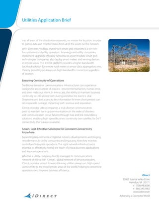iDirect's solution for electric ulities | PDF | Internet of Things ...