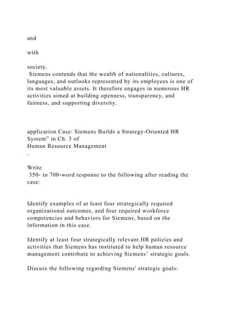 Application Case Siemens Builds a Strategy-Oriented HR SystemSie.docx