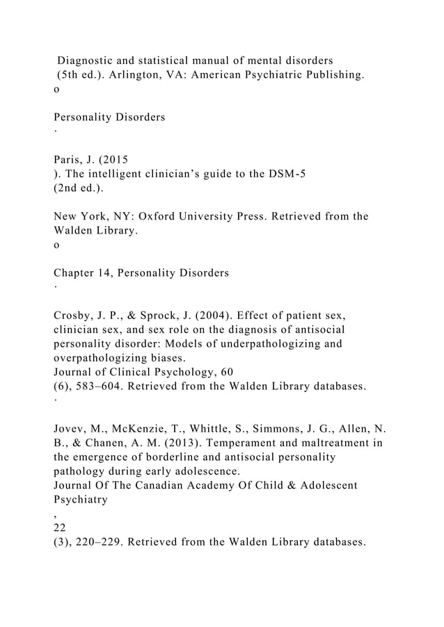 Application Case Study – Personality DisordersChaotic lifestyles,.docx