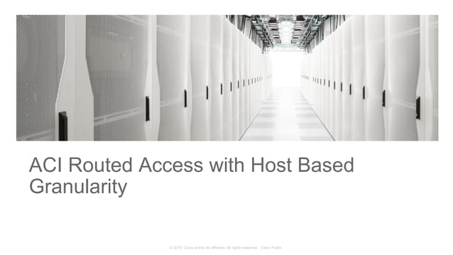 Application Centric Infrastructure Aci The Policy Driven Data Centre