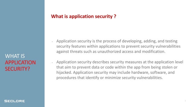 Application Data Security | Seclore | PPT