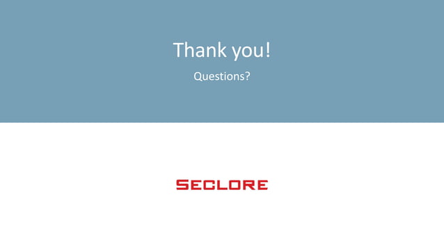 Application Data Security Seclore Ppt