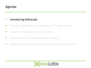 Application deployment automation (XebiaLabs) | PDF | Cloud Computing | Internet