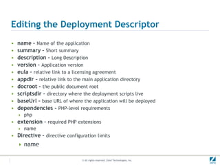 Application Deployment with Zend Server 5.5 beta | PPT