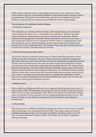 Application Development for Medication Tracker- Guidelines, Features ...