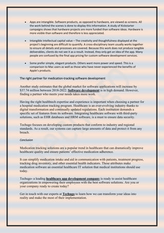 Application Development for Medication Tracker- Guidelines, Features, and Costs.pdf | Operating ...