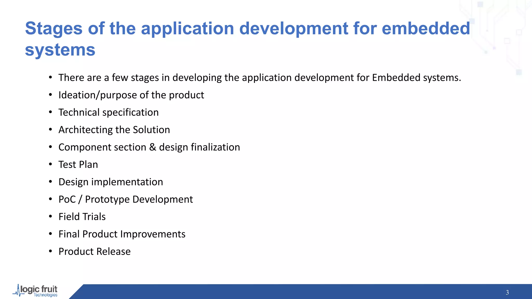 Application Development for the Embedded Systems | PPTX