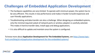 Application Development for the Embedded Systems | PPTX