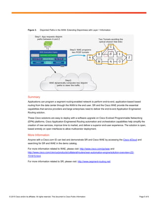 Application Engineered Routing Segment Routing and the Cisco WAN ...
