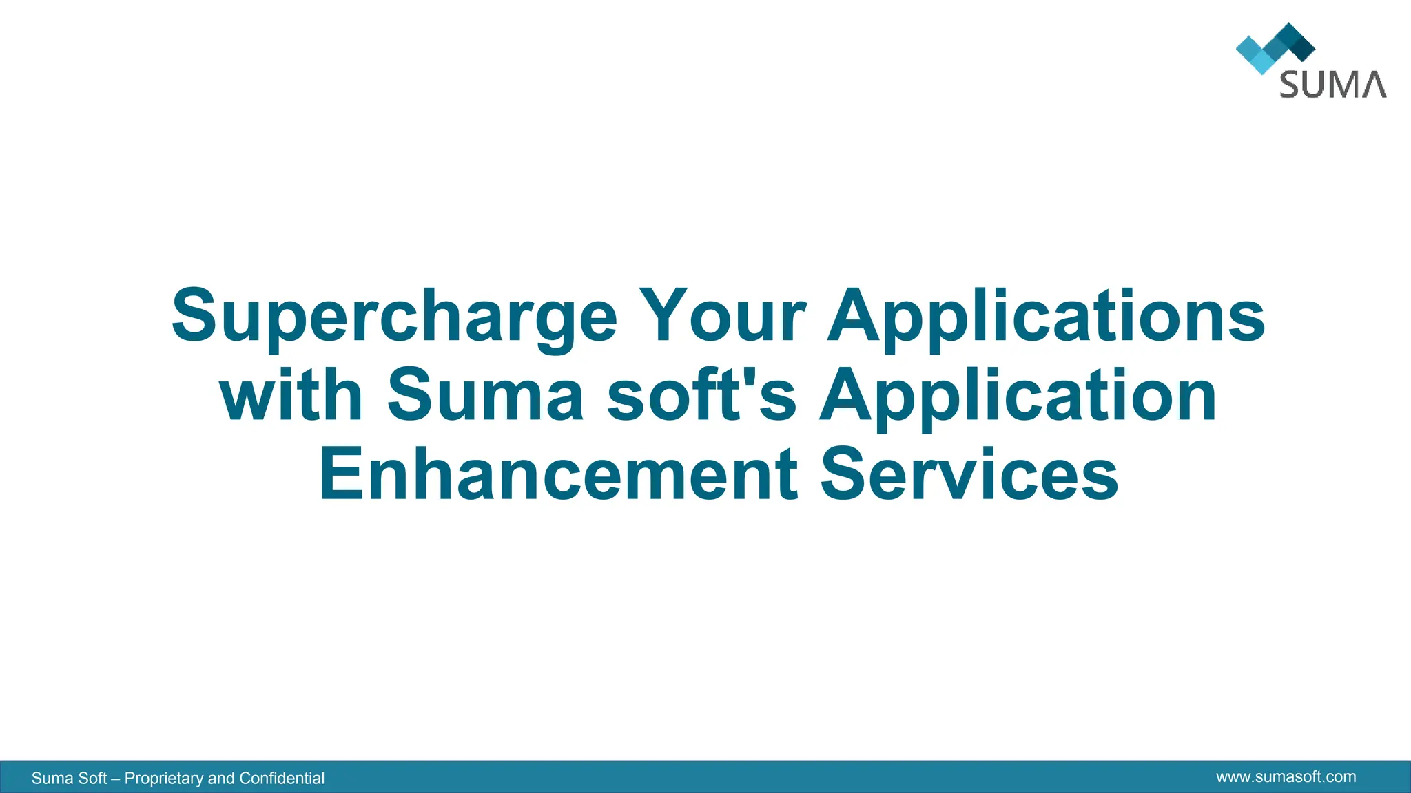 Application Enhancement Services by Suma Soft | PPTX