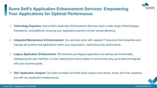 Application Enhancement Services by Suma Soft | PPT