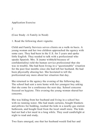Application Exercise2 (Case Study -A Family in Need).docx