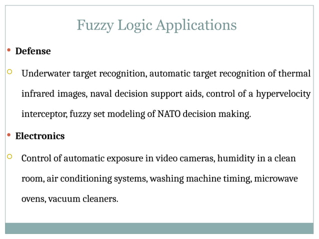 Application of Fuzzy logic Design 1 with | PPT