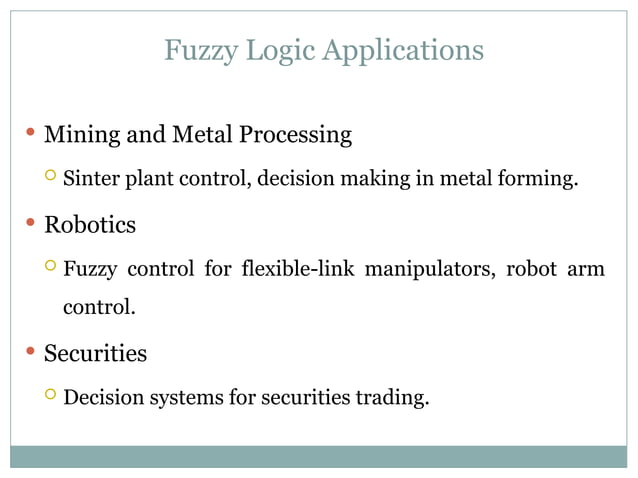 Application Of Fuzzy Logic Design 1 With Ppt