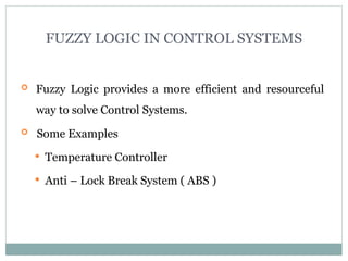 Application of Fuzzy logic Design 1 with | PPT