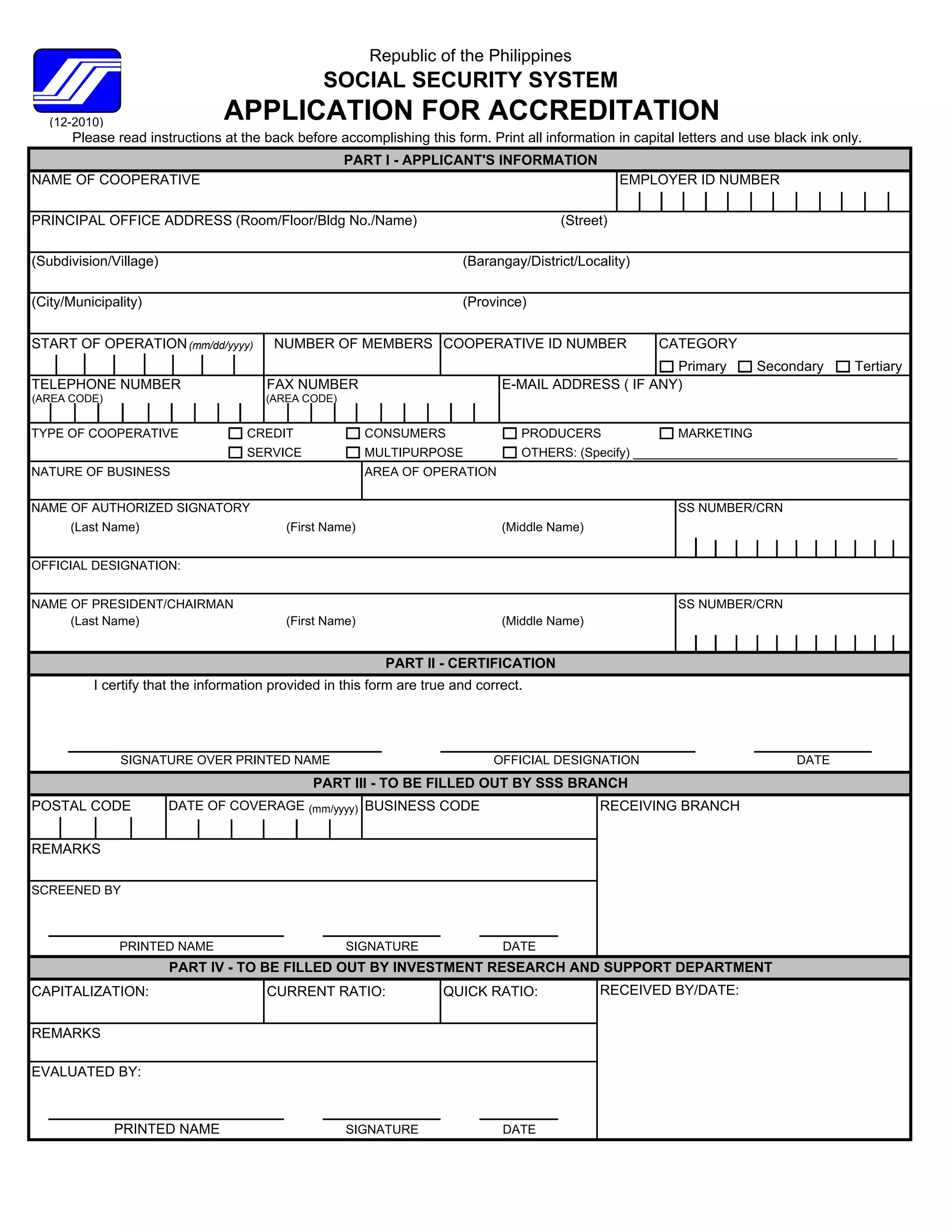 Application for Accreditation | PDF