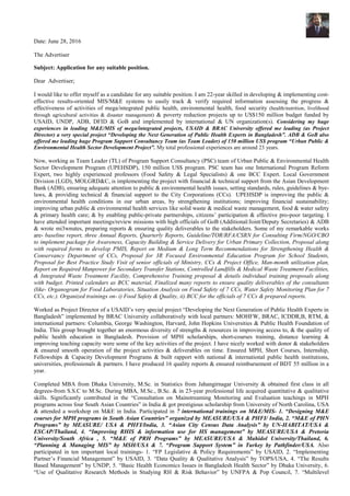 Application for any suitable position | PDF