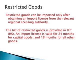 Application for imports | PPT